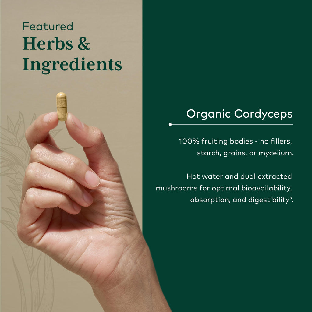 Natural energy booster with Cordyceps