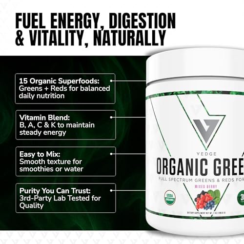 natural energy booster with greens