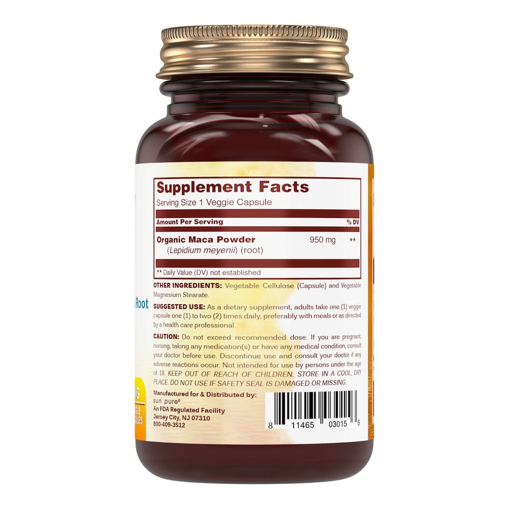 Natural energy booster with Maca supplements