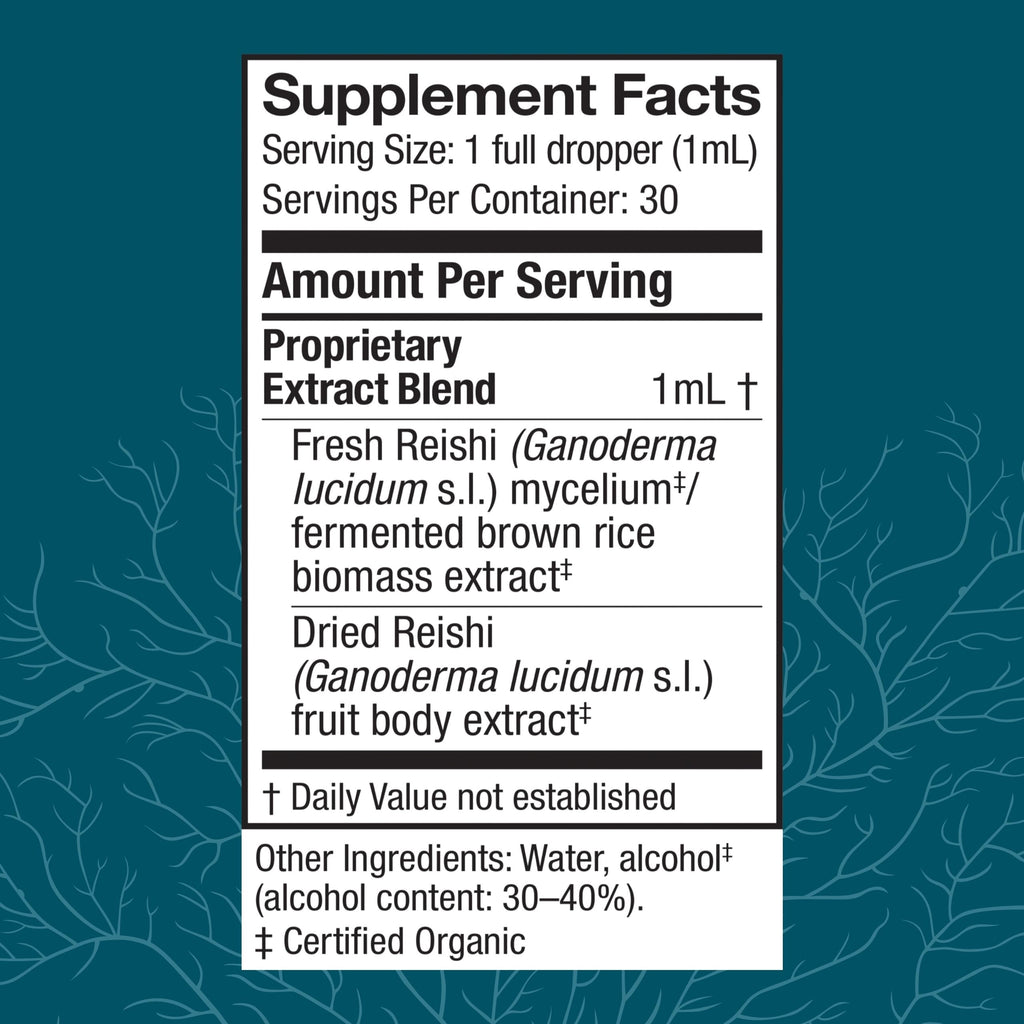 Natural energy booster with mushrooms