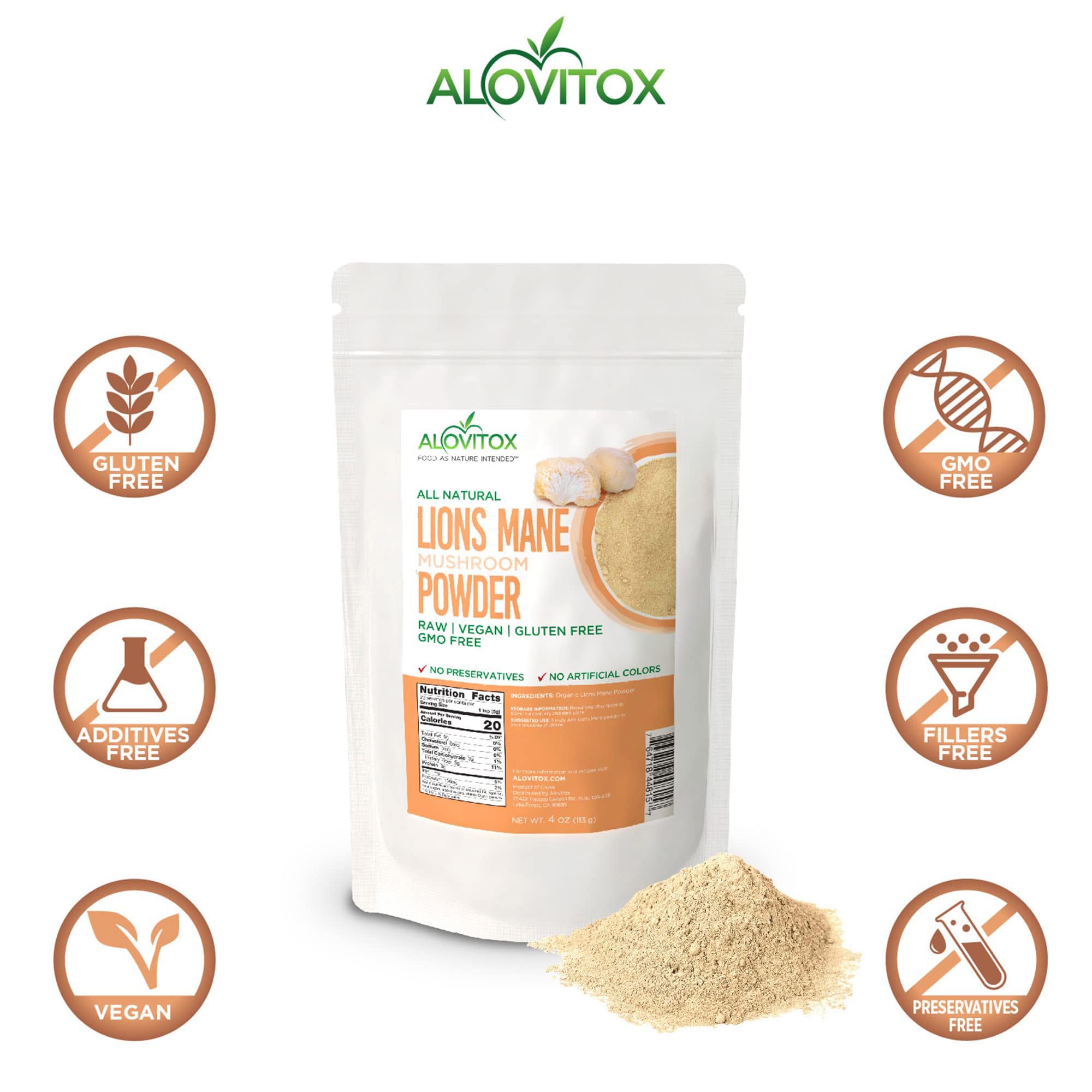 natural energy booster with mushrooms