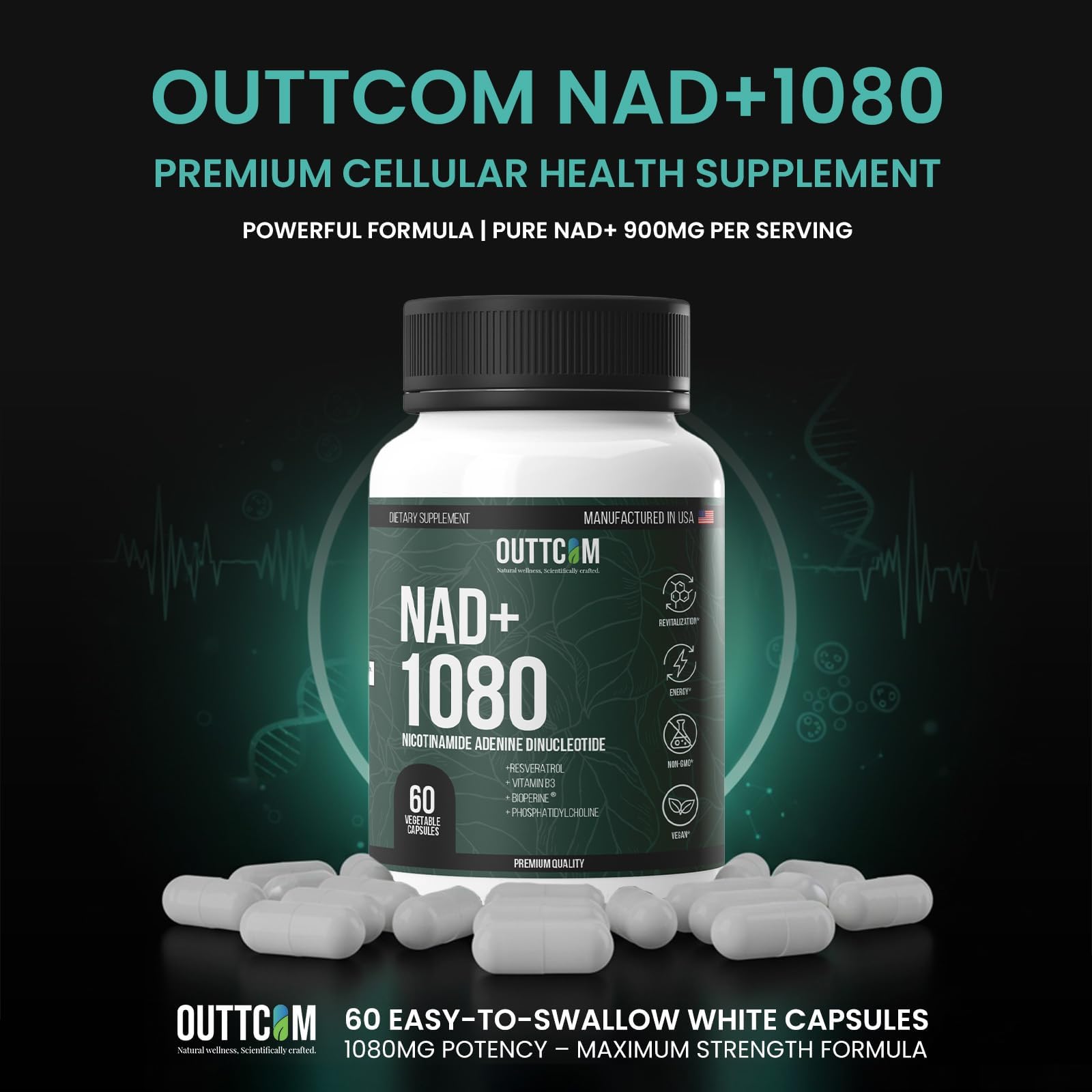 Natural energy booster with NAD+