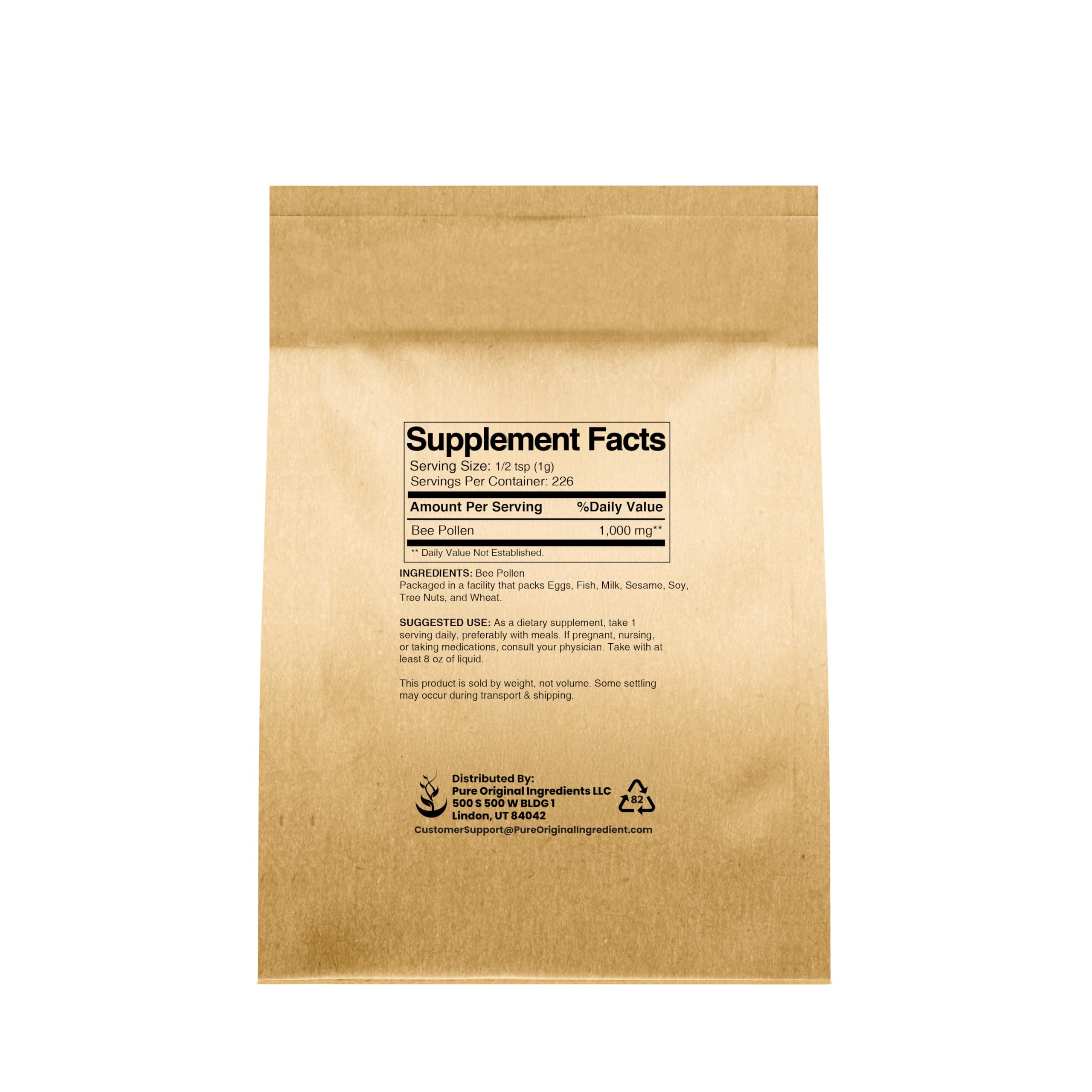 natural energy booster with pollen