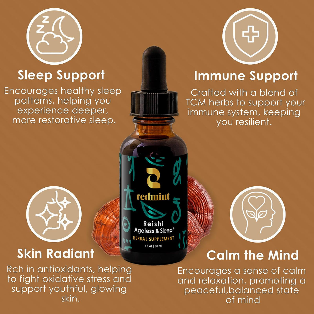 Natural energy booster with reishi