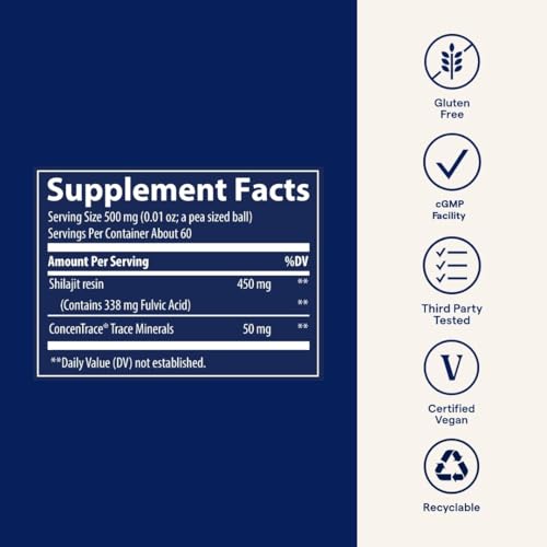 Natural energy booster with Shilajit