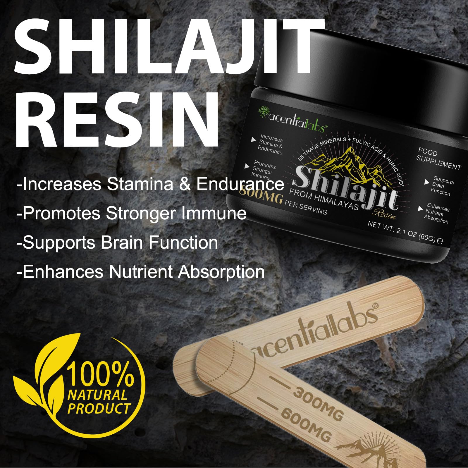 Natural energy booster with Shilajit