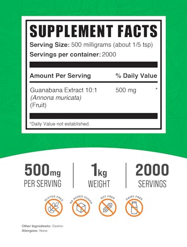 Natural energy booster with soursop