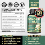 Natural energy booster with Tongkat Ali