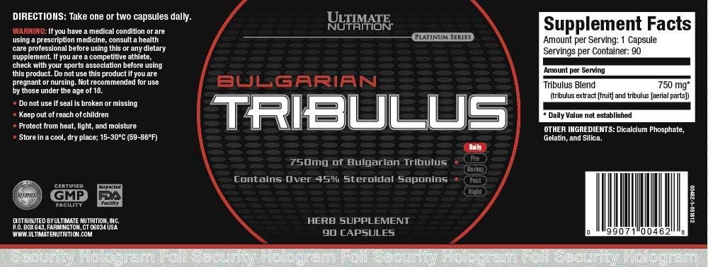 Natural energy booster with Tribulus