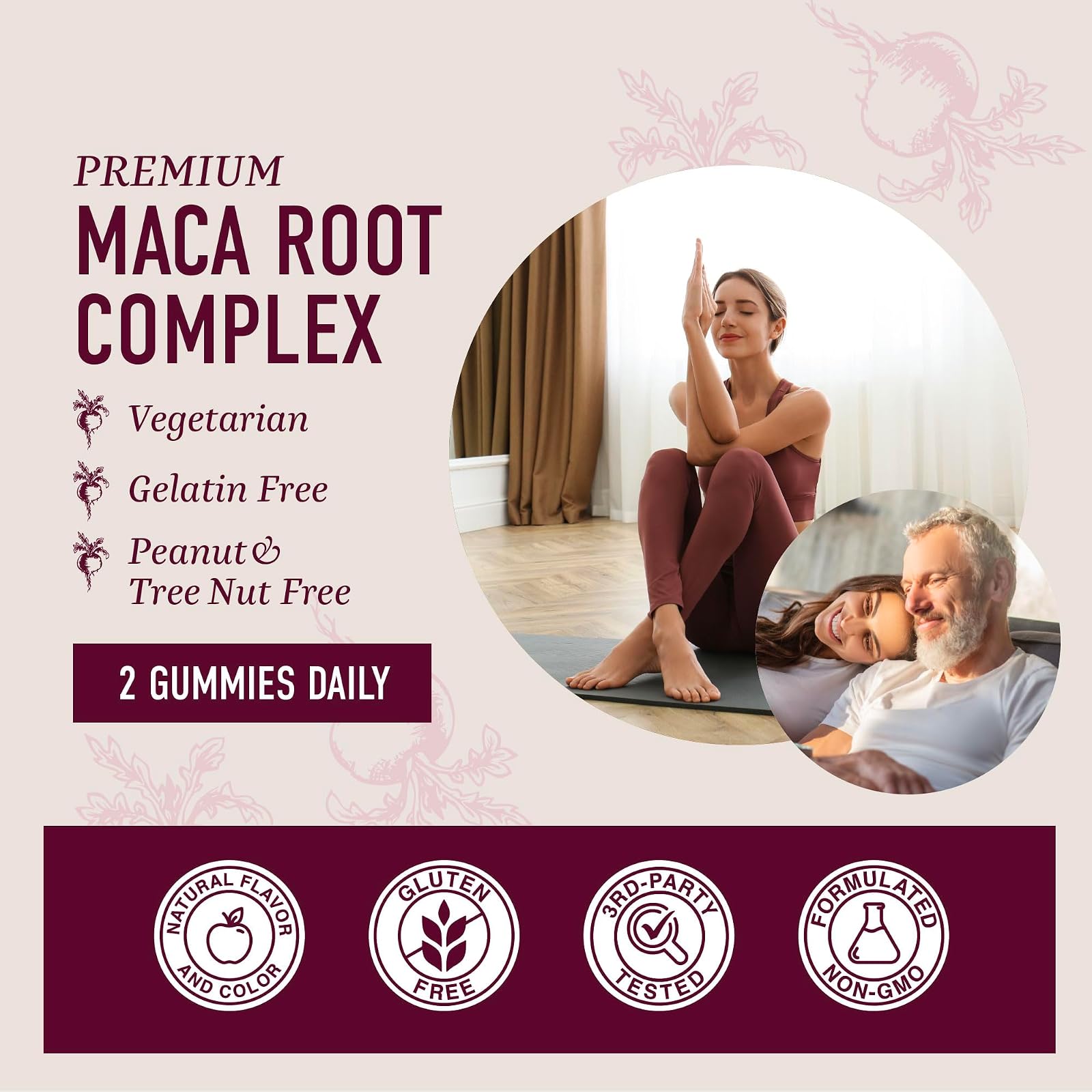 Natural energy enhancement with maca