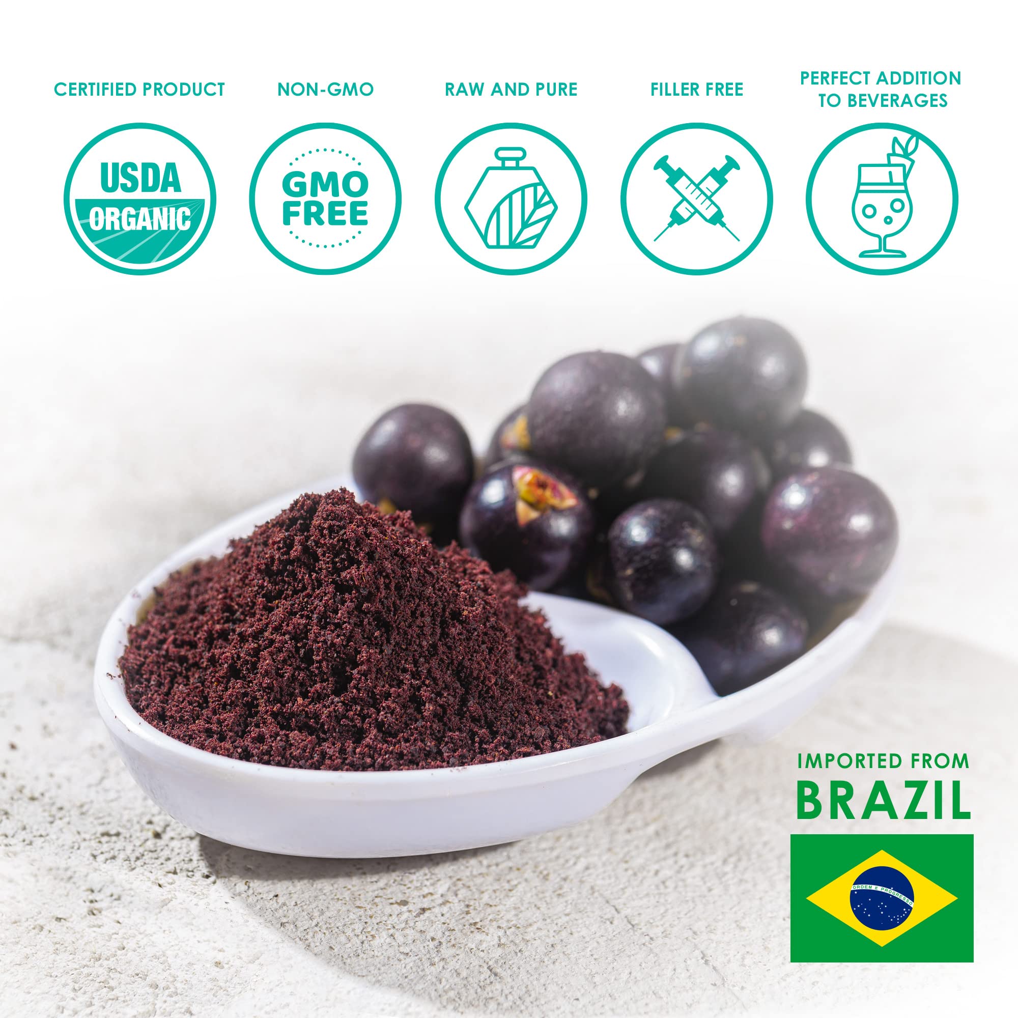 natural energy from acai berry powder