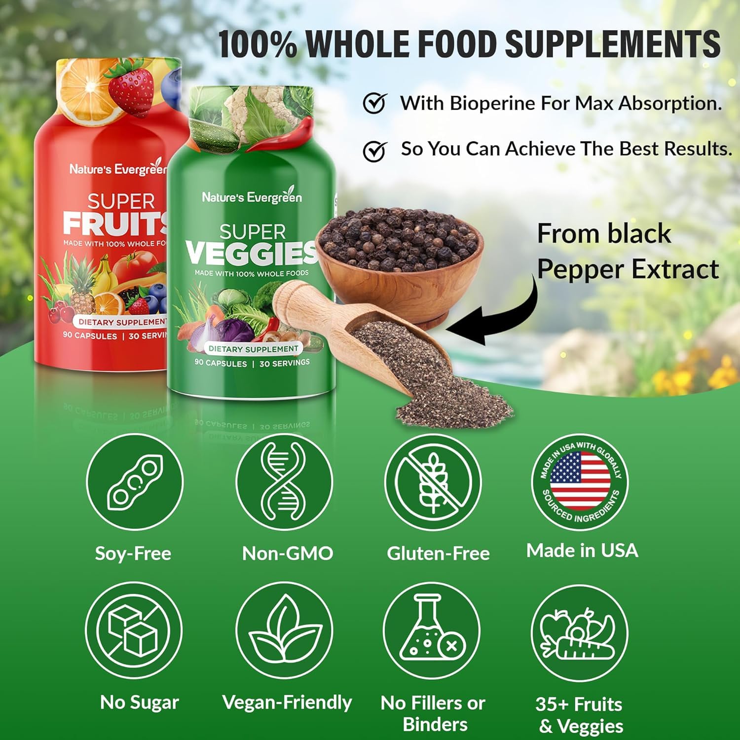 natural energy from blended vitamins