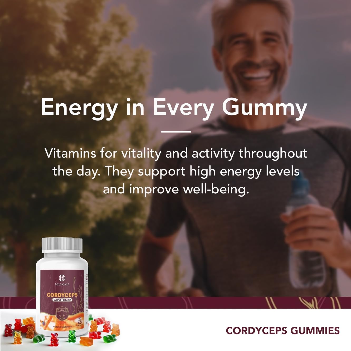 Natural energy from cordyceps mushrooms