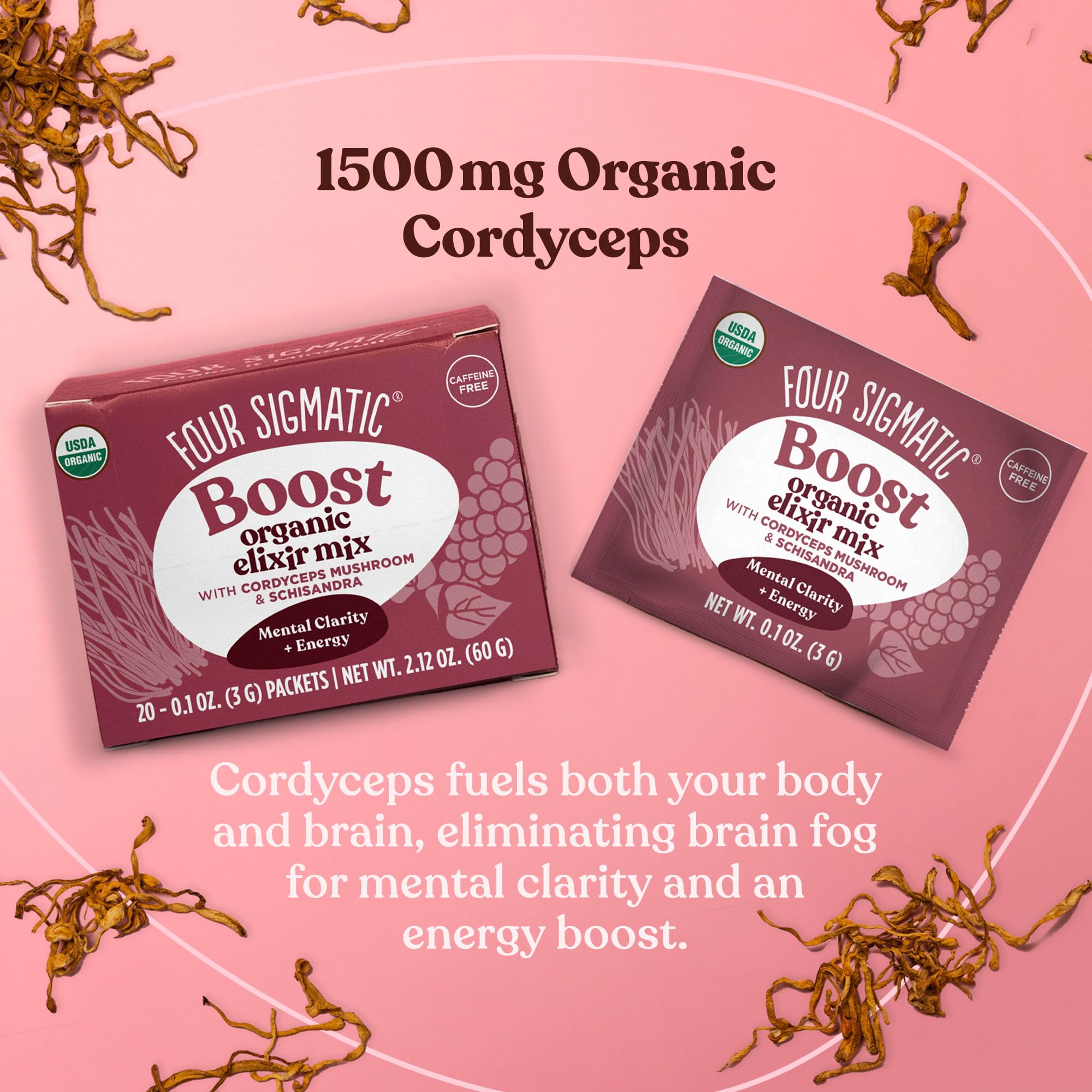 Natural energy from Cordyceps mushrooms