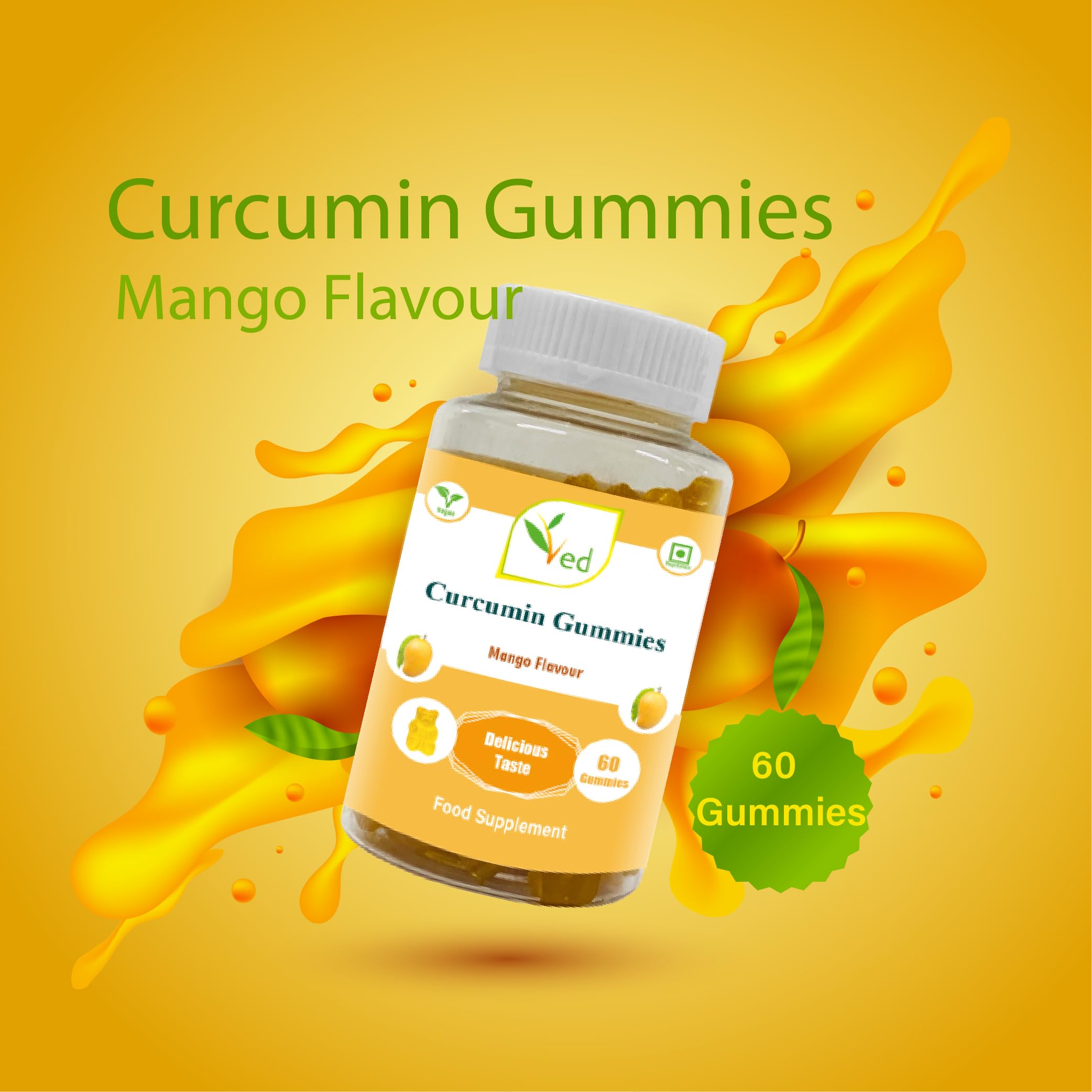 Natural energy from curcumin gummies