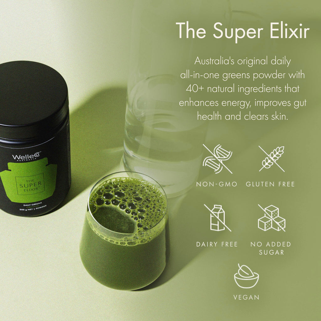 Natural energy from greens powder