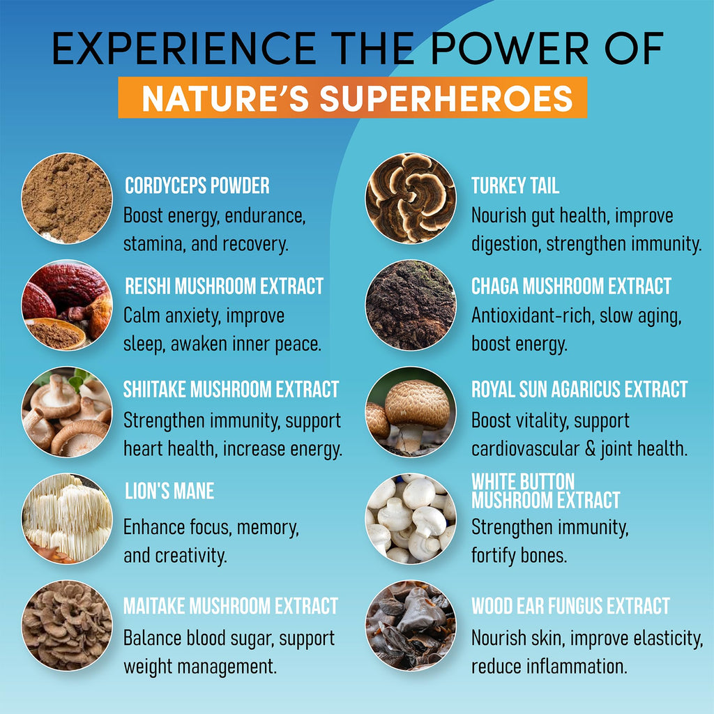 Natural energy from mushroom extract