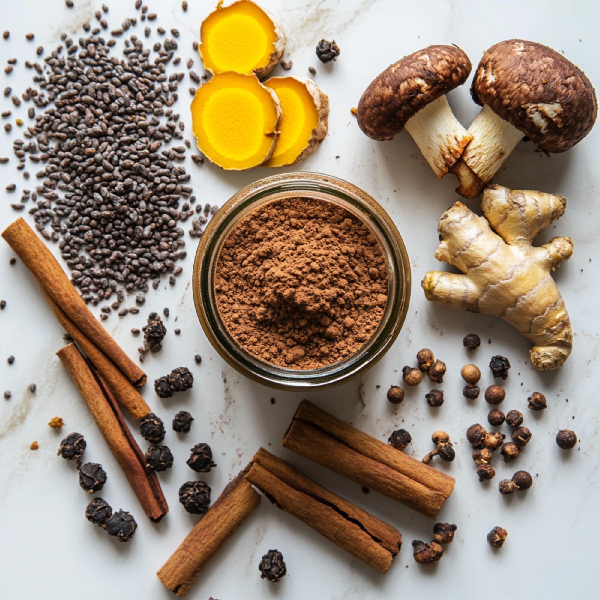 Natural energy from mushroom powder