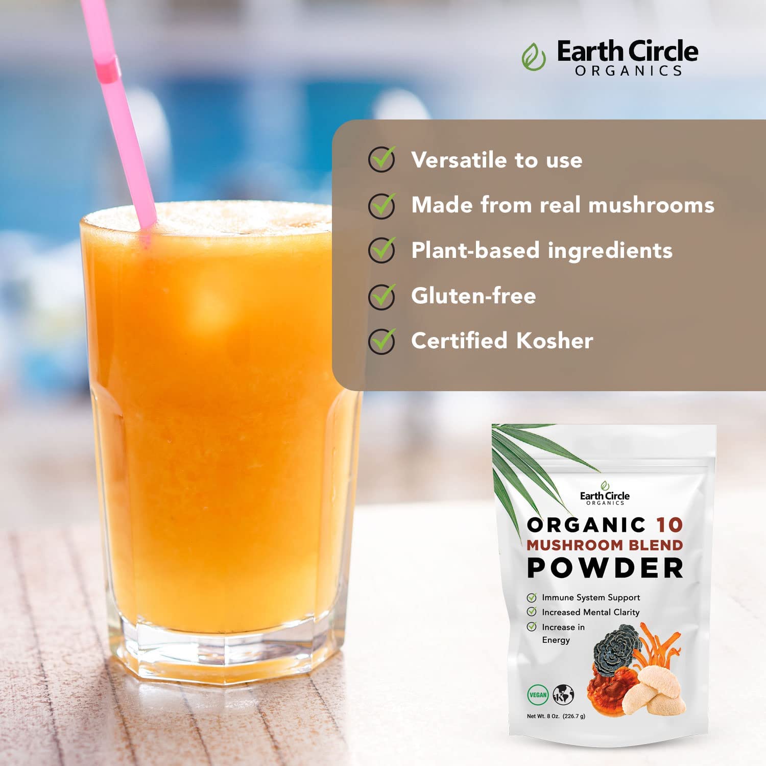 natural energy from mushroom powder