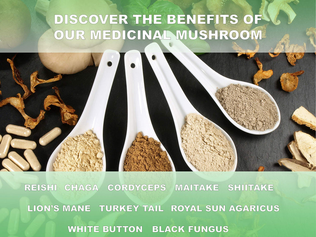 natural energy from organic mushrooms