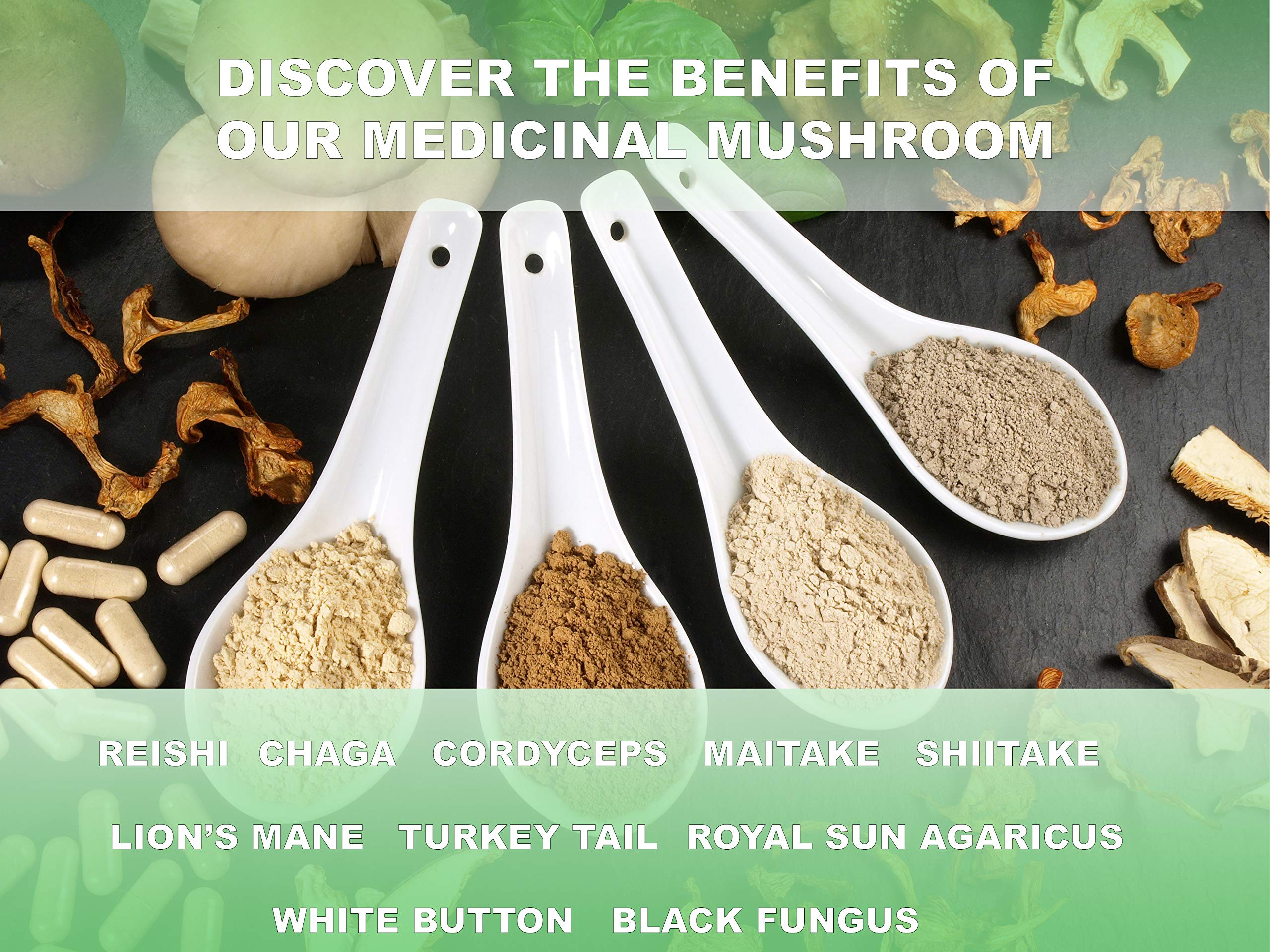 natural energy from organic mushrooms