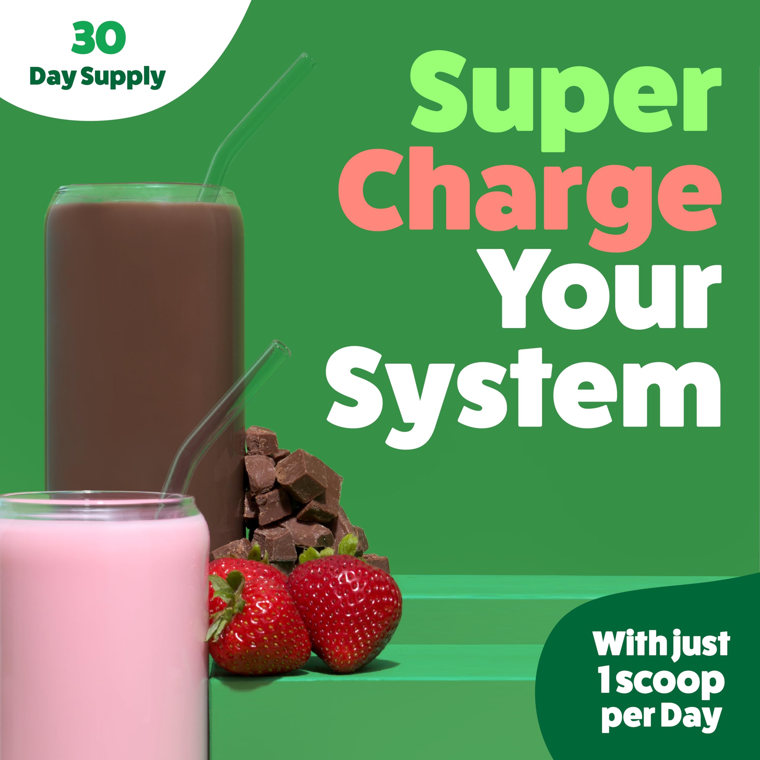 natural energy from organic super greens