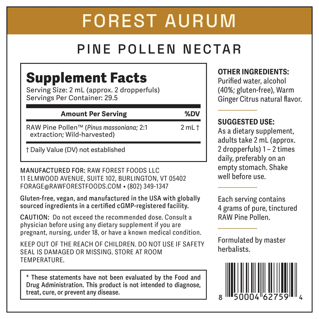 natural energy from pine pollen