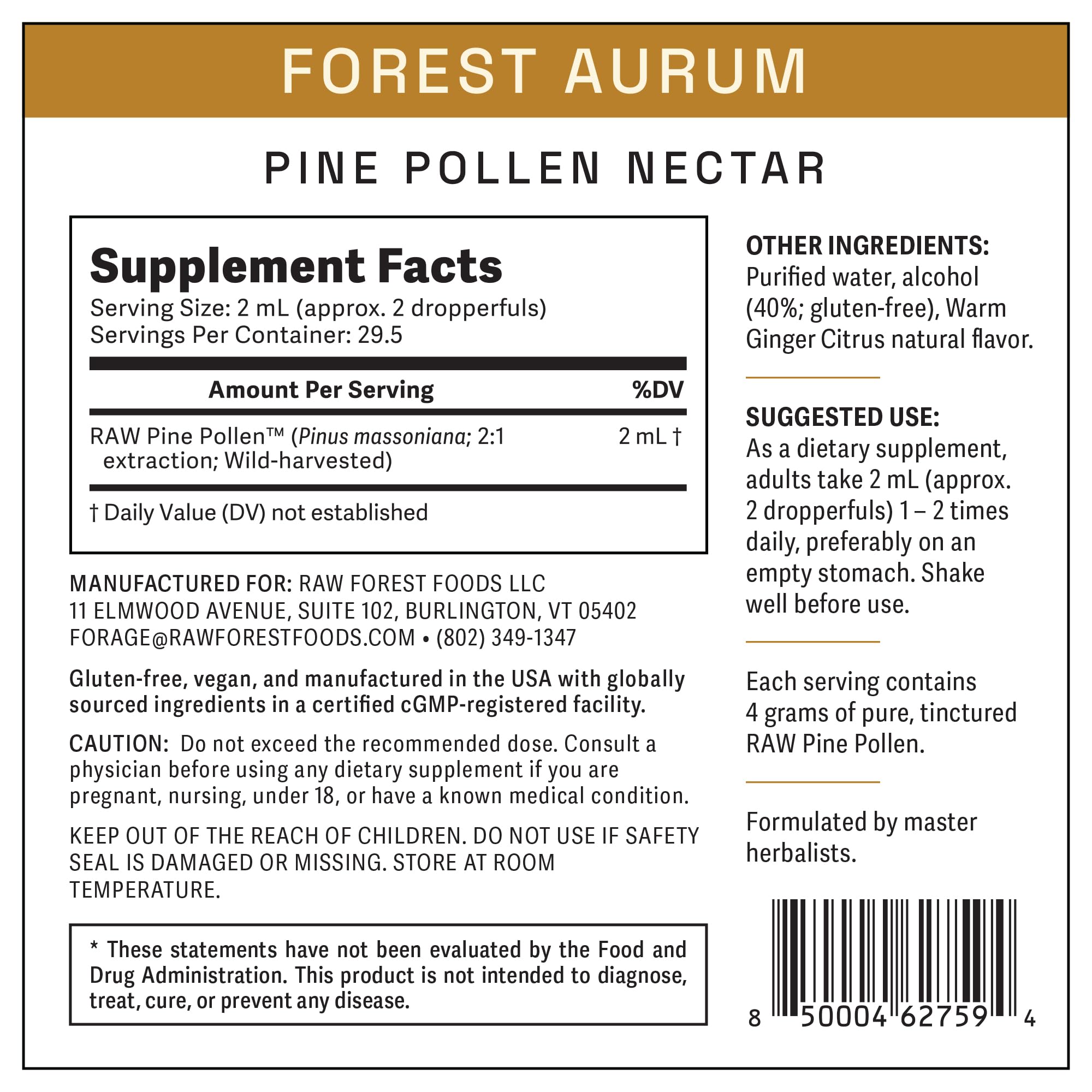 natural energy from pine pollen