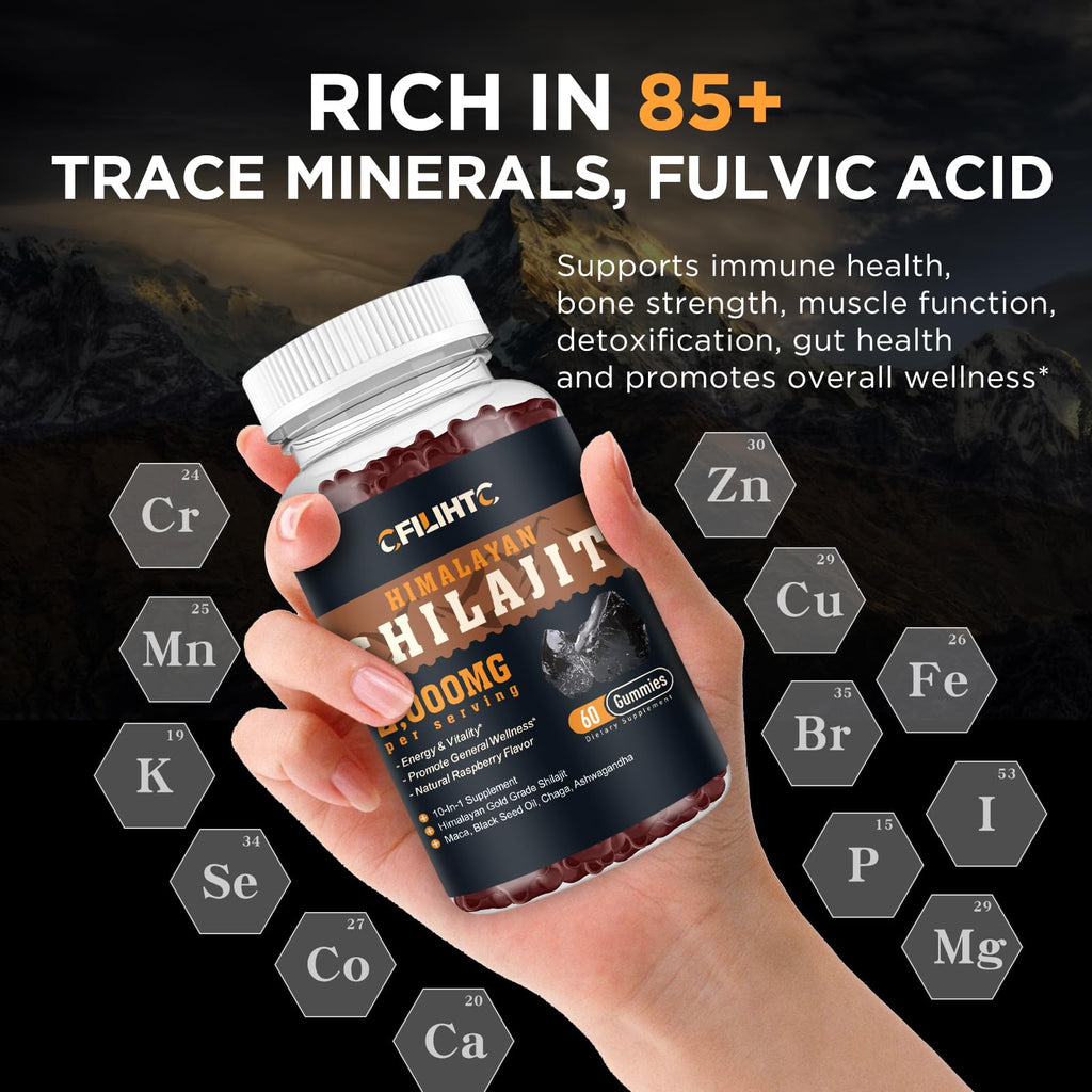 Natural energy from Shilajit gummies