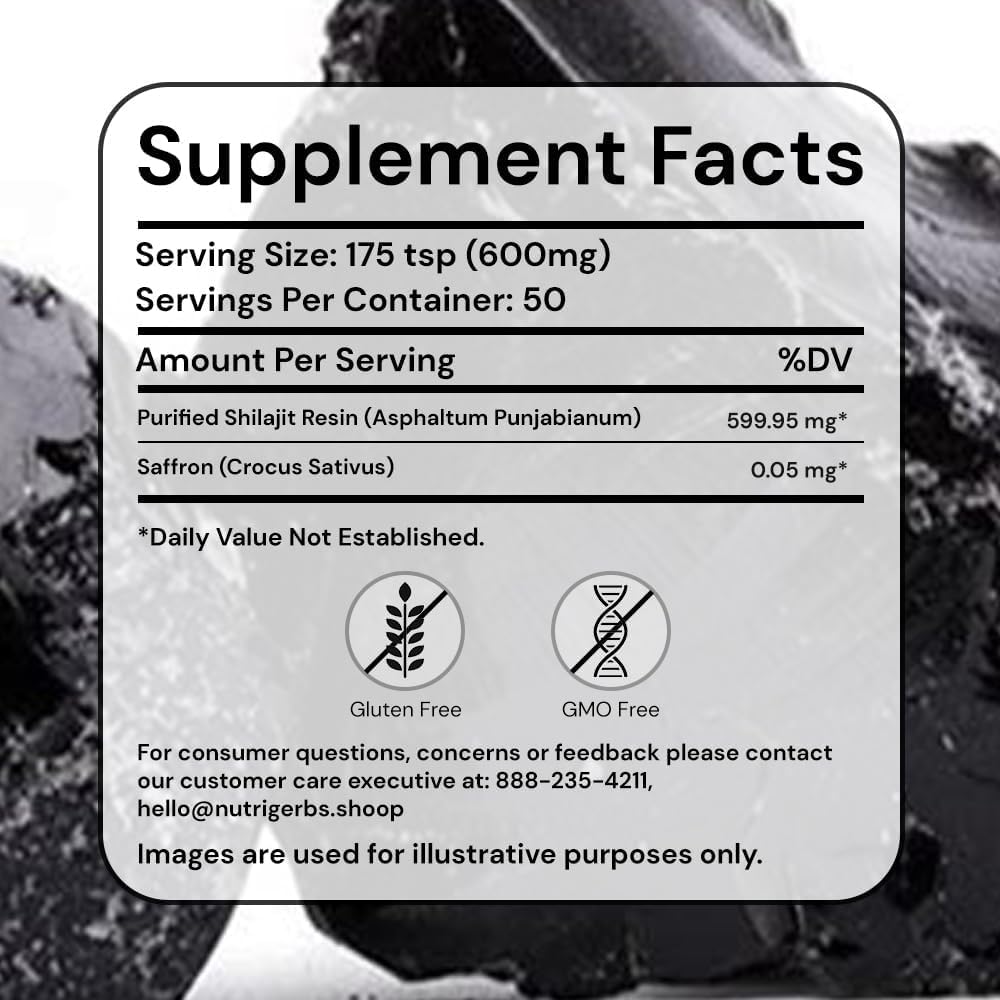 natural energy from shilajit resin
