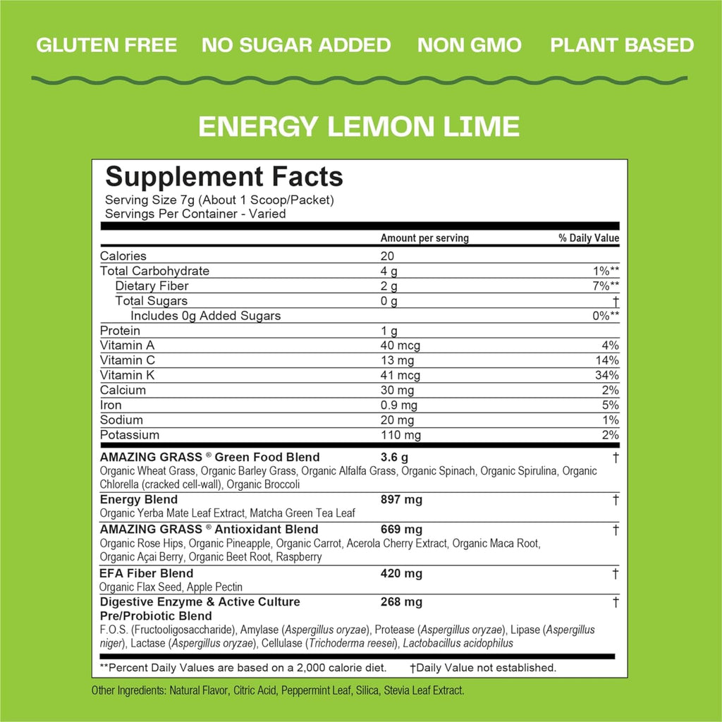 natural energy from spirulina blend
