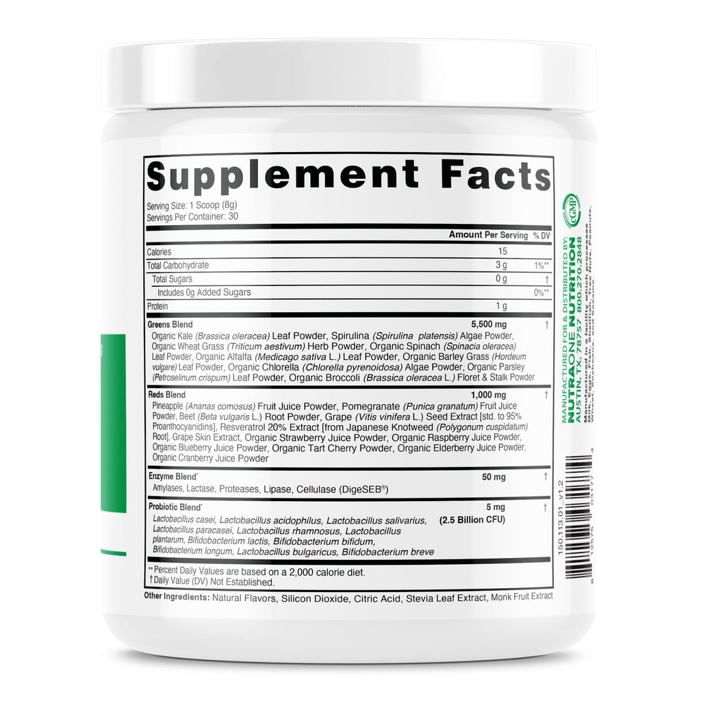 natural energy from superfood powder
