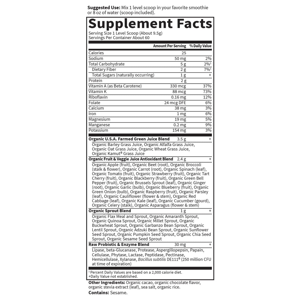 natural energy green powder