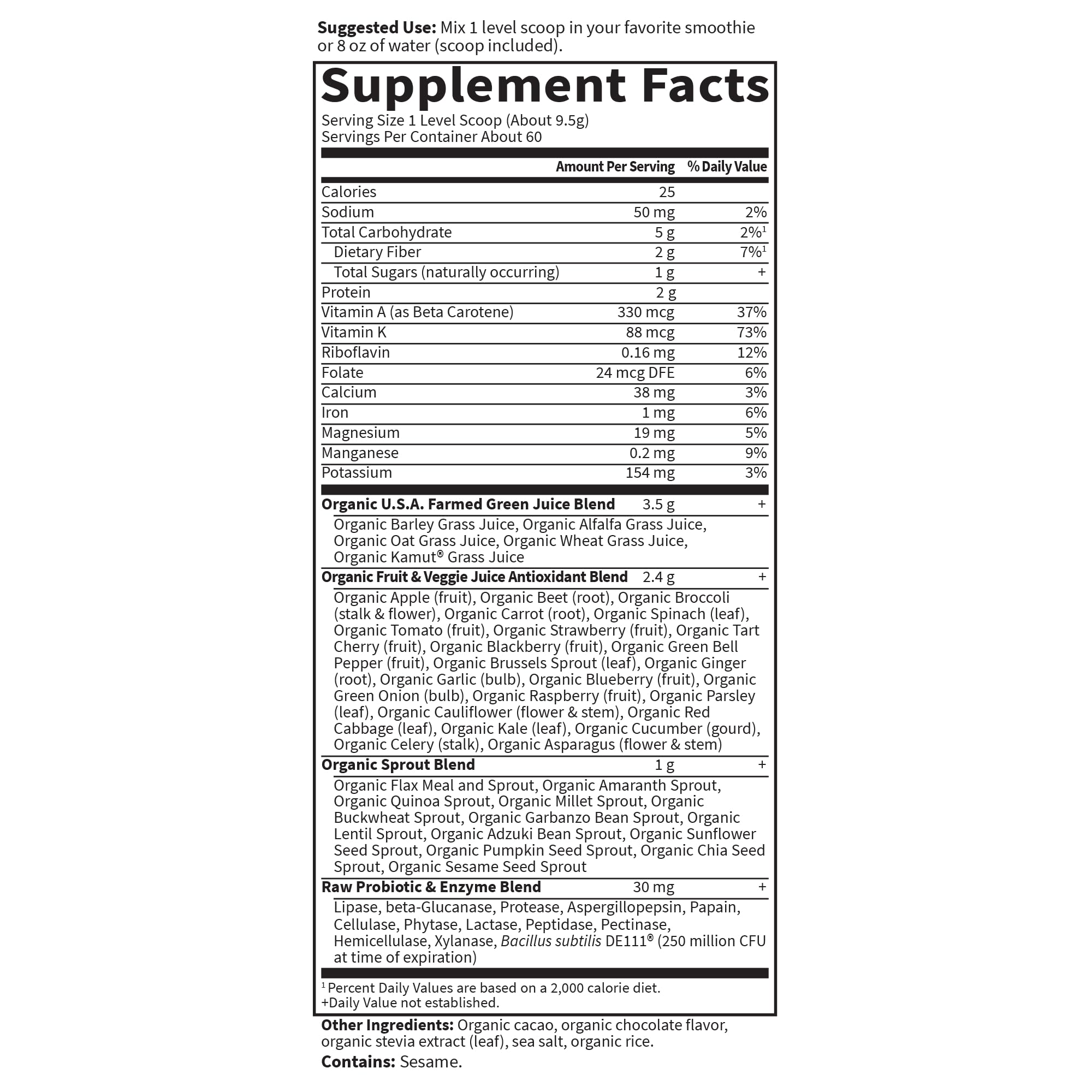 natural energy green powder