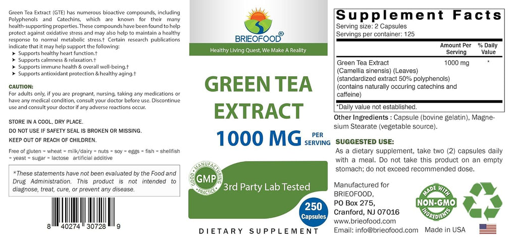 natural energy green tea extract