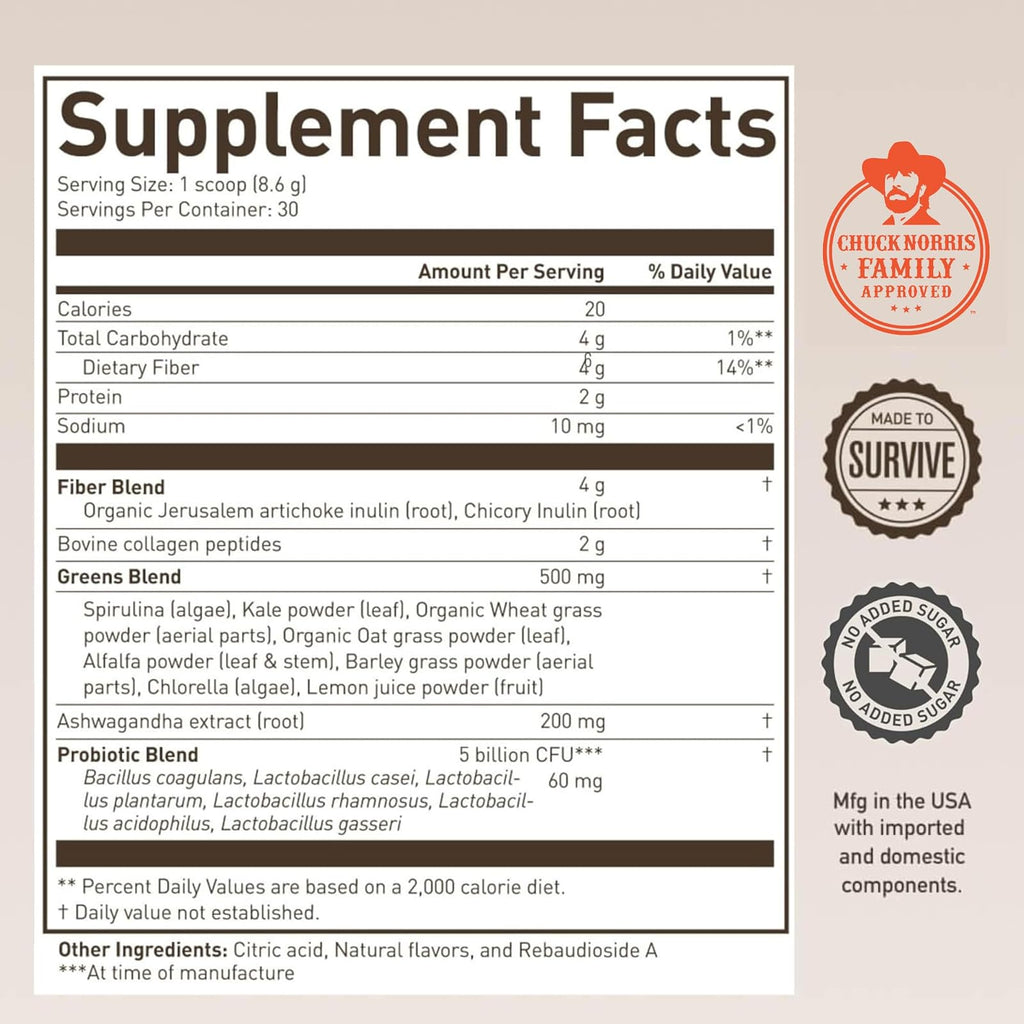 natural energy greens powder mix