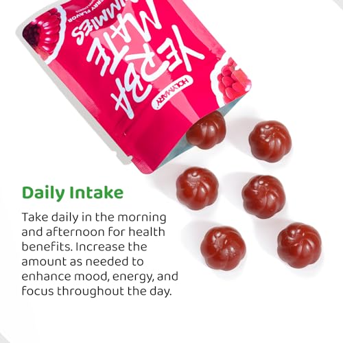 natural energy gummies with yerba mate