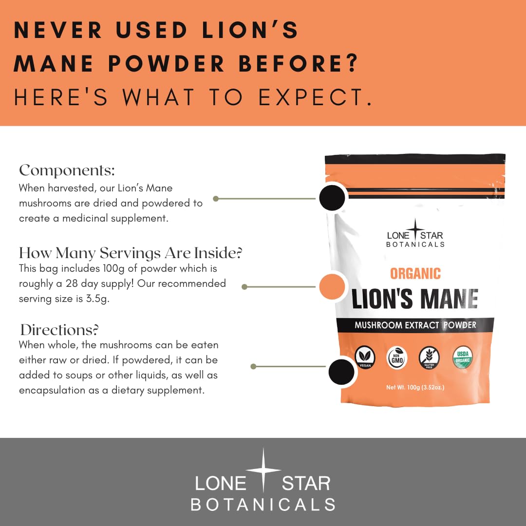 Natural energy Lion's Mane powder