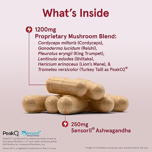 natural energy optimizer with mushrooms