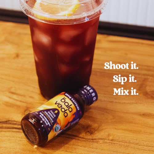 Natural energy shot with blueberry flavour