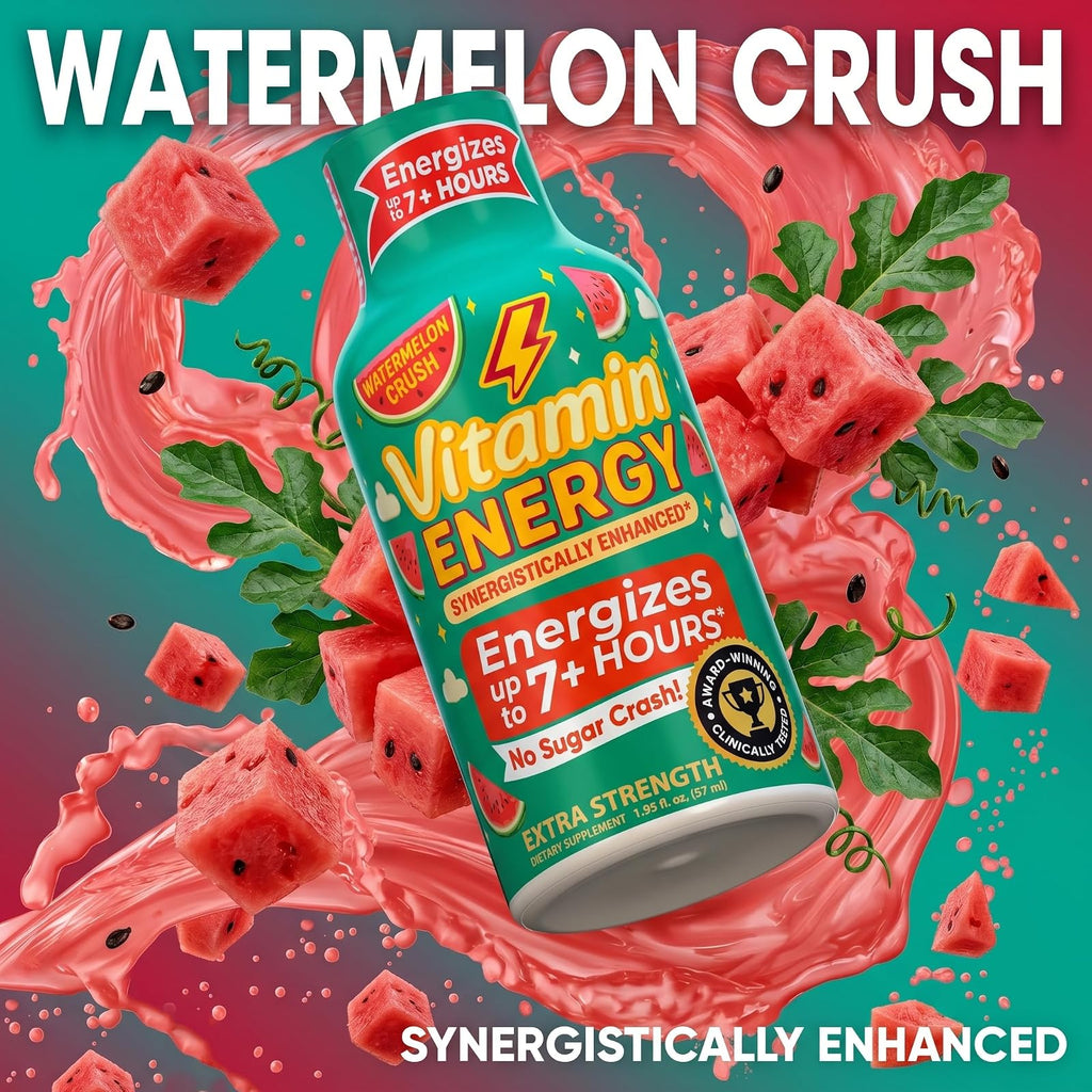 natural energy shot with watermelon flavour