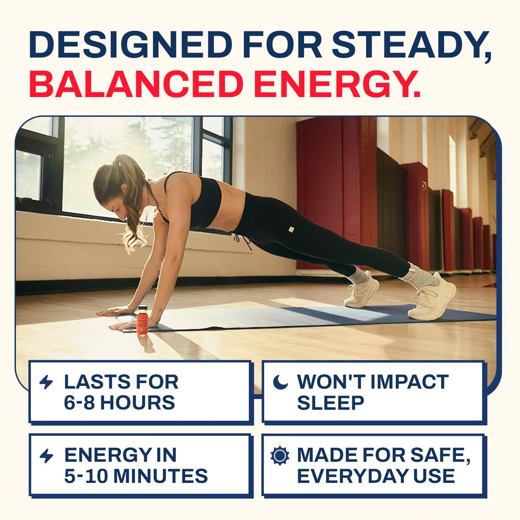 Natural energy shots for wellness