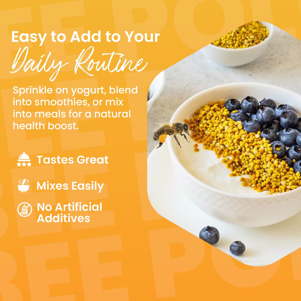 natural energy source bee pollen granules