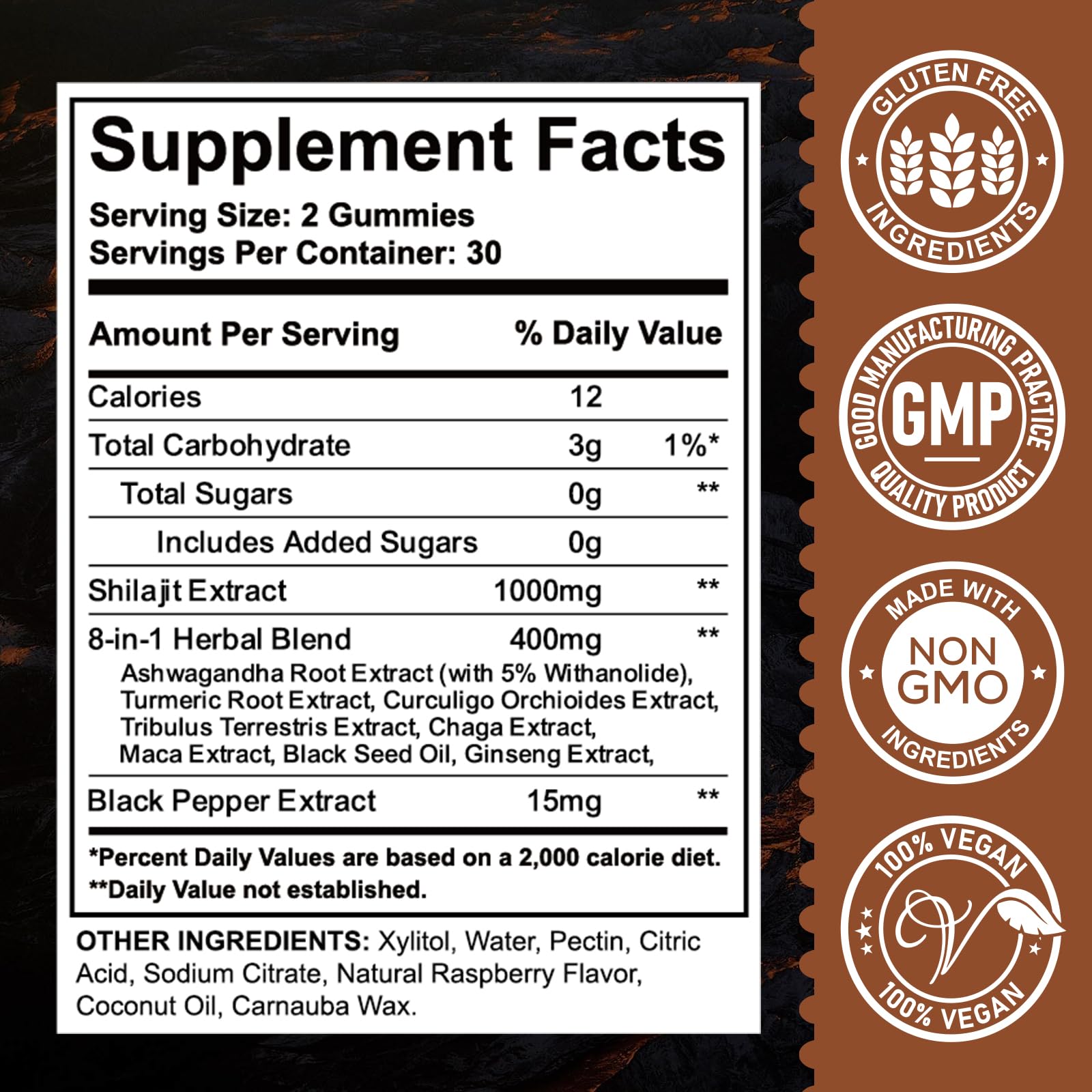 Natural energy supplement for active lifestyle