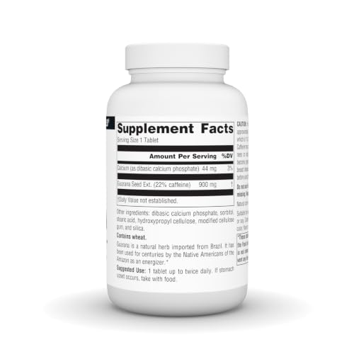 Natural energy supplement with Guarana