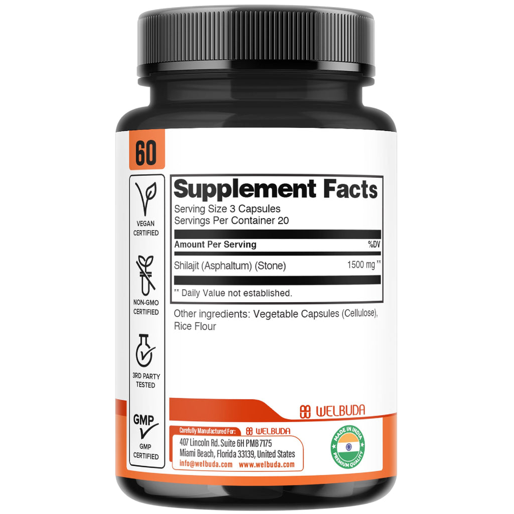natural energy supplement with shilajit