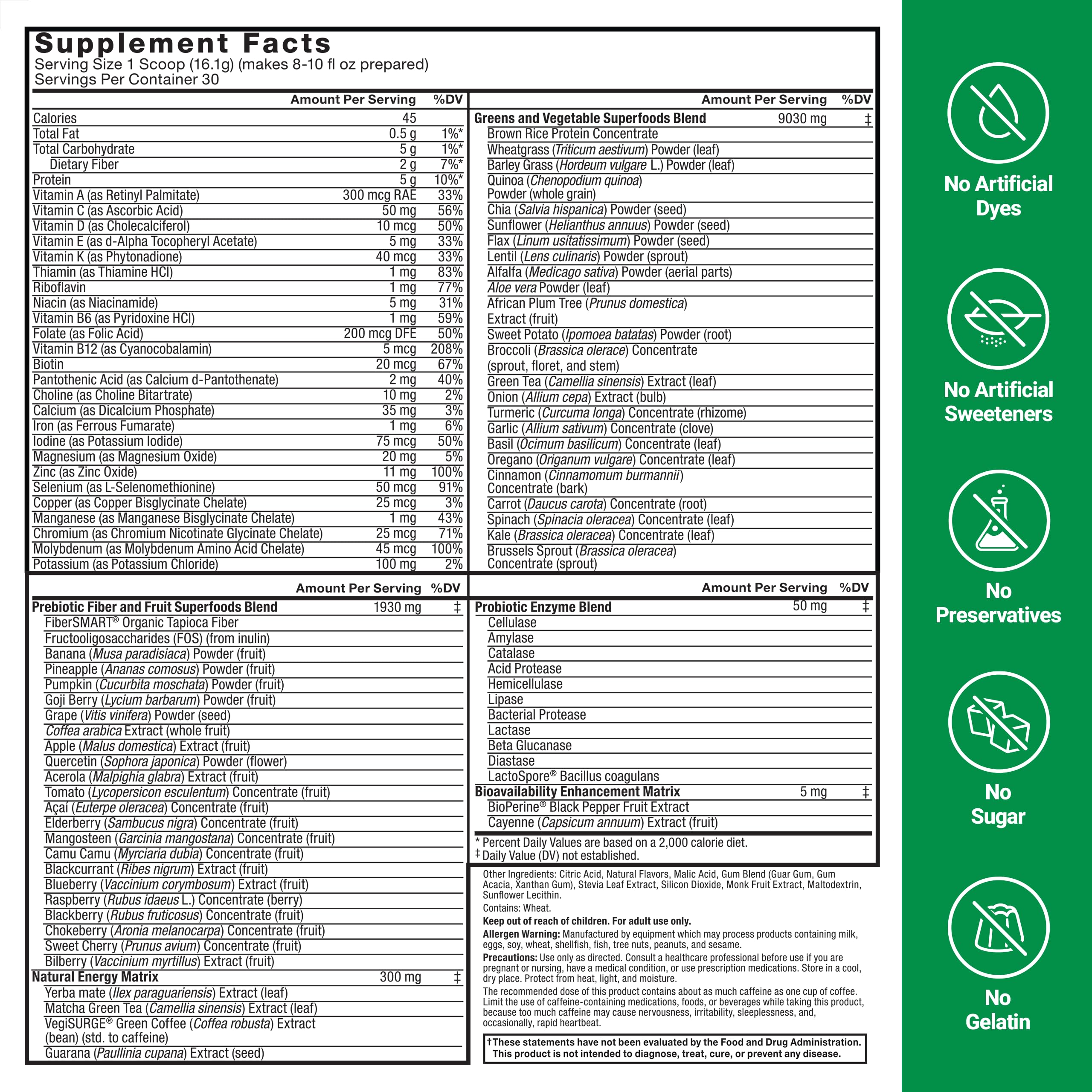 Natural energy supplements for active lifestyle