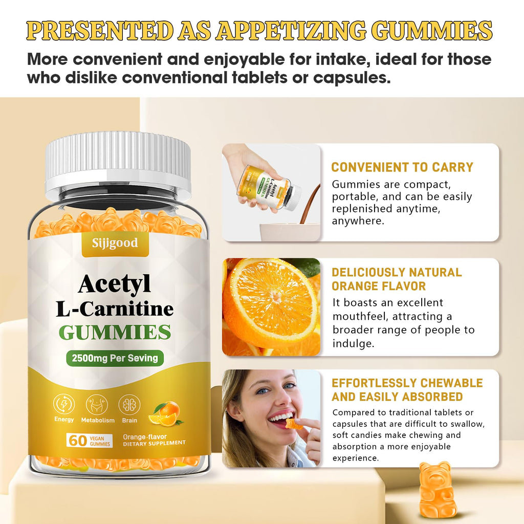 Natural energy support Acetyl gummies