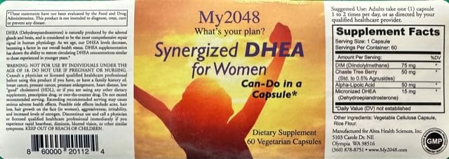 natural energy support DHEA supplement