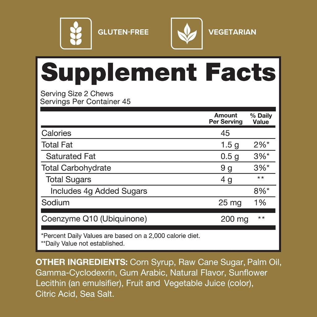 natural energy support with CoQ10